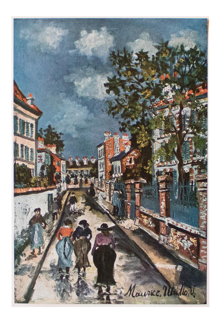 1950s After Maurice Utrillo Parisian Street Scene First Edition Full