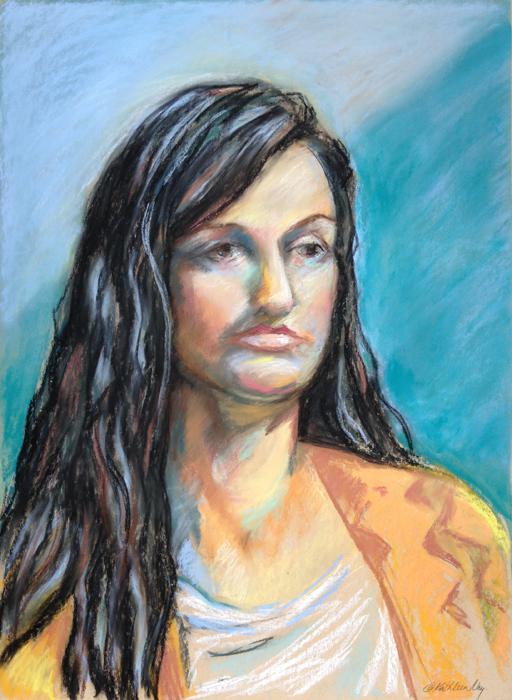 Original Pastel Portrait Drawing Chairish