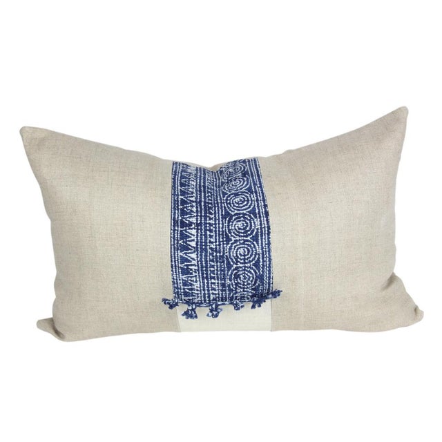 Indigo Batik Linen Pillows A Pair Chairish