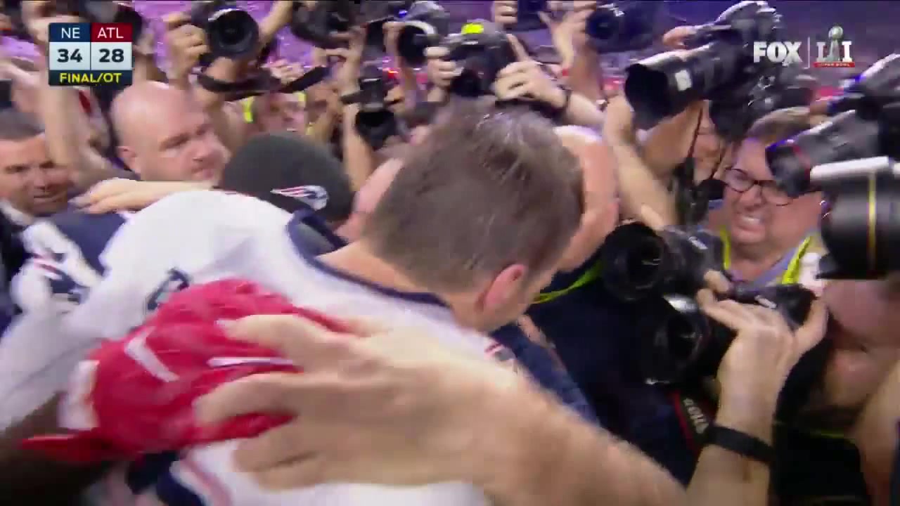 Tom Brady And Bill Belichick Embrace After Super Bowl Li Victory Nfl