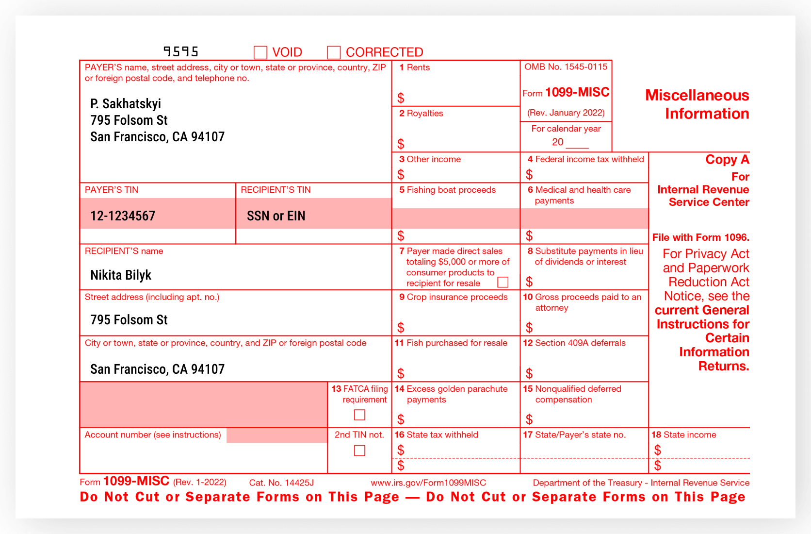 Irs Form 1099 Instructions 2023 Printable Forms Free Online