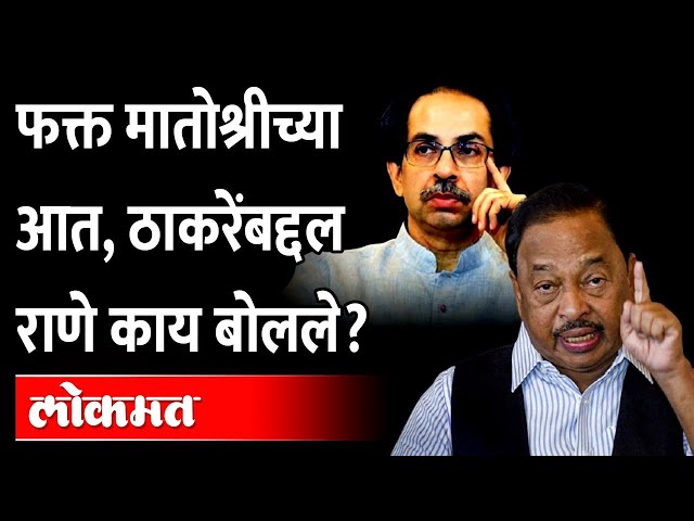 ठाकरेंवर राणेंनी राग कसा काढला बघा Narayan Rane On Uddhav Thackeray