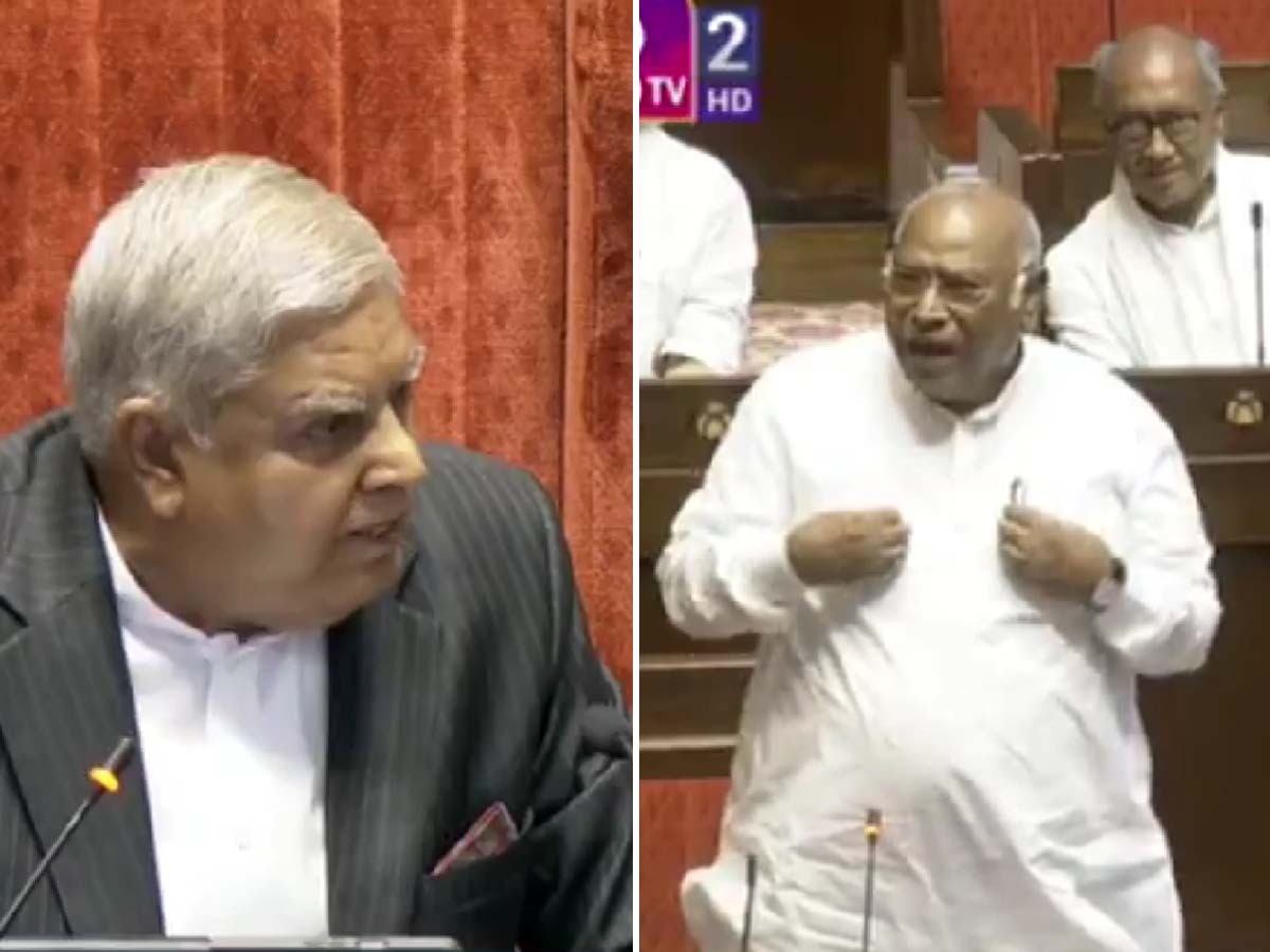 Rajya Sabha Chairman Jagdeep Dhankhar Slams Congress Mp Mallikarjun