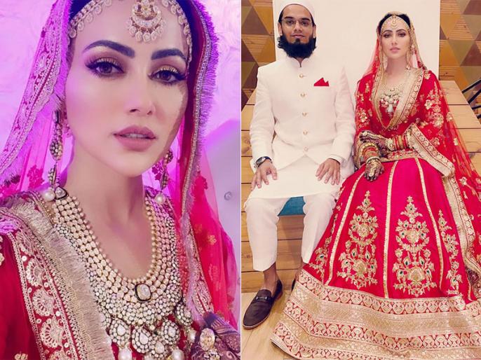 Former Bigg Boss Fame Sana Khan Shares A Picture With Husband Mufti