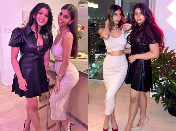 See Pics Suhana Khan Looks Gorgeous In Two Piece Bodycon Dress