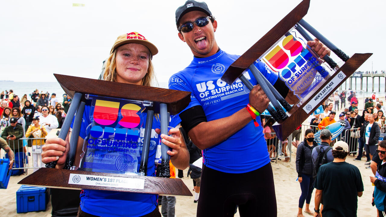 Caitlin Simmers And Griffin Colapinto Win Us Open Of Surfing Huntington