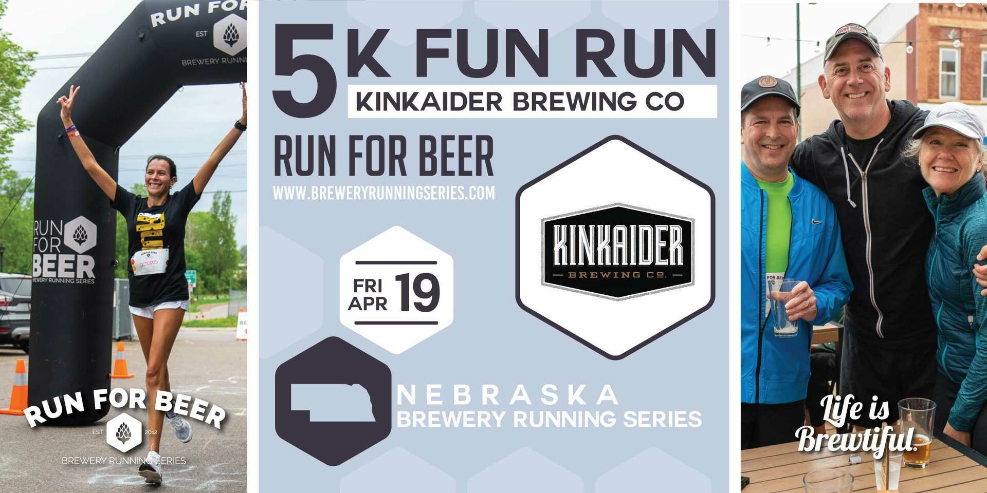 5k Beer Run X Kinkaider Brewing Co 2024 Nebraska Brewery Running