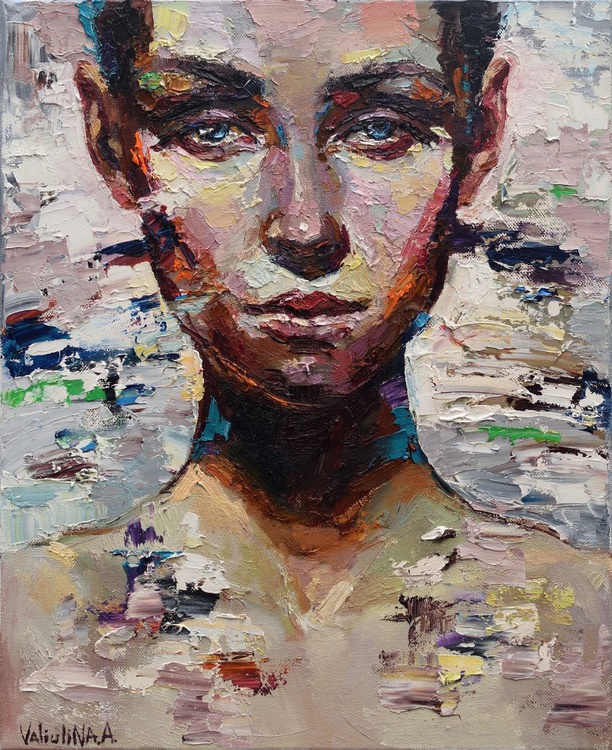 Abstract Girl Portrait Painting 6 Original Oil Artfinder