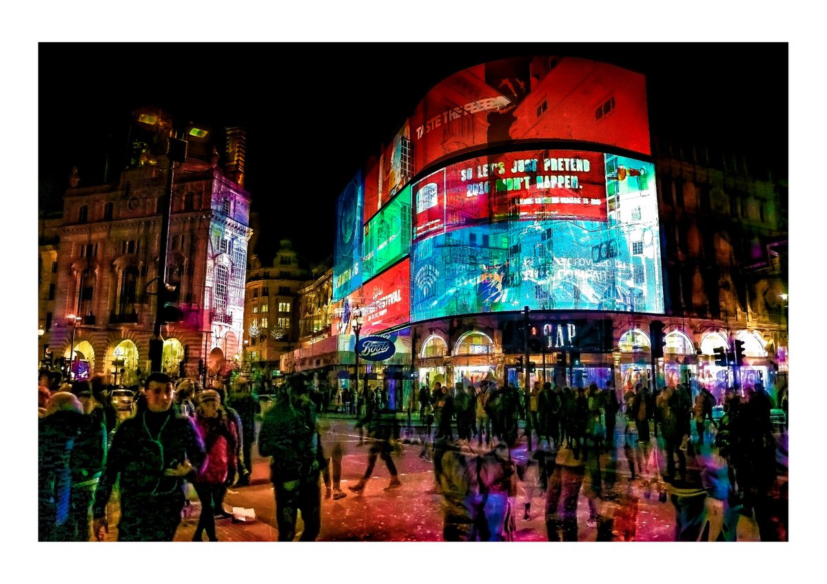 London Vibrations Piccadilly Circus Limited Edition 250 15x10 Inch