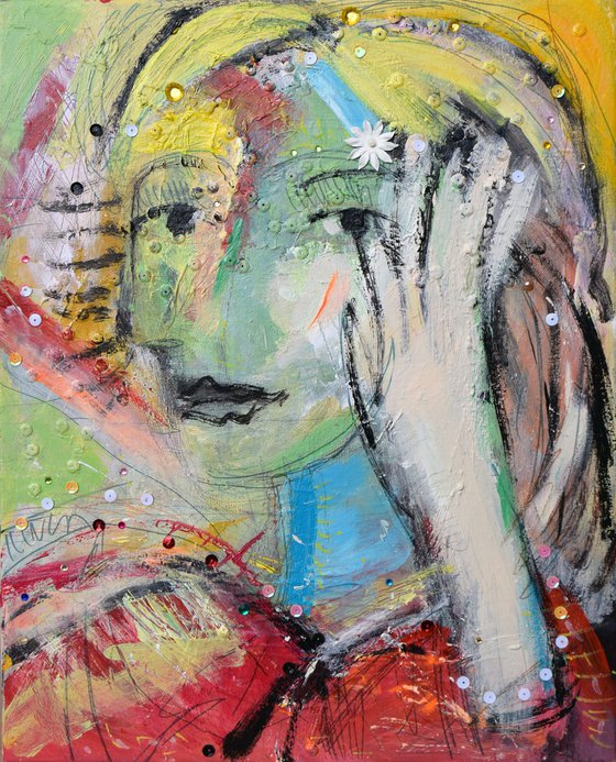 Tete De Femme Inspired By Picasso 10 22 Acrylic Painting By Catalin