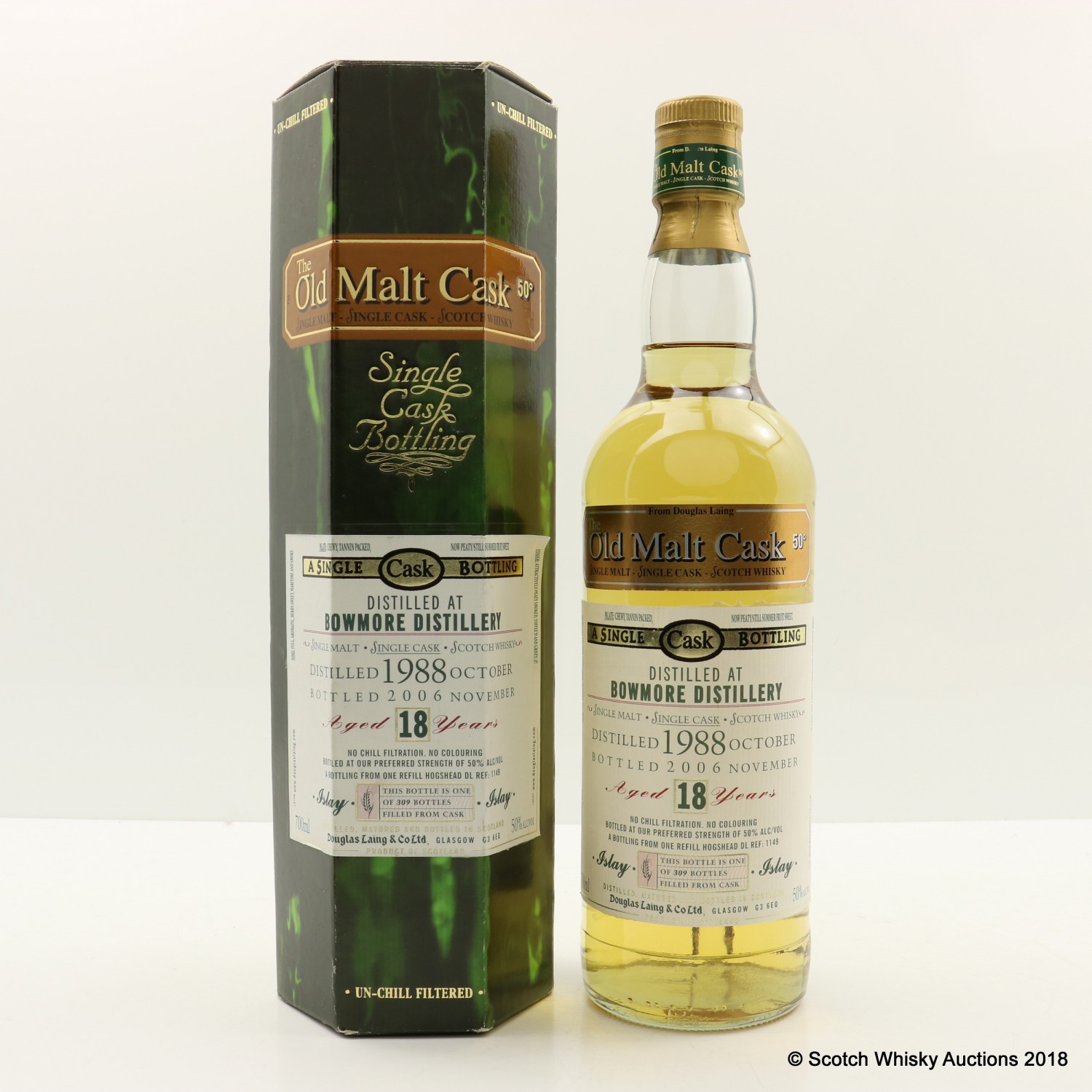 Bowmore 1988 18 Year Old Old Malt Cask The 85th Auction Scotch