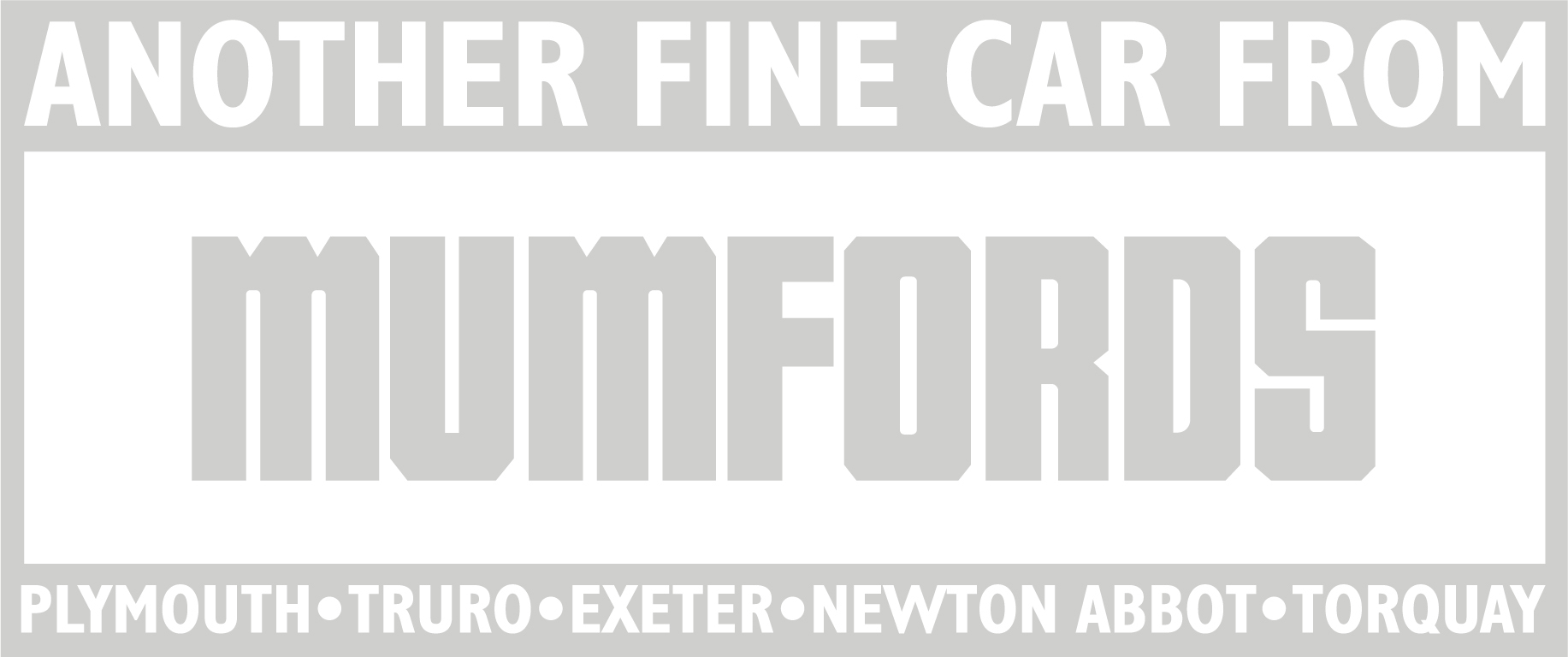 Mumfords Of Exeter Dealer Sticker Dmb Graphics Ltd