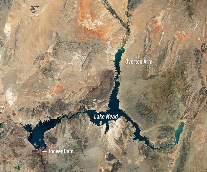 Nasa Satellite Photos Of Lake Mead 22 Years Apart Shows Dramatic Water Loss