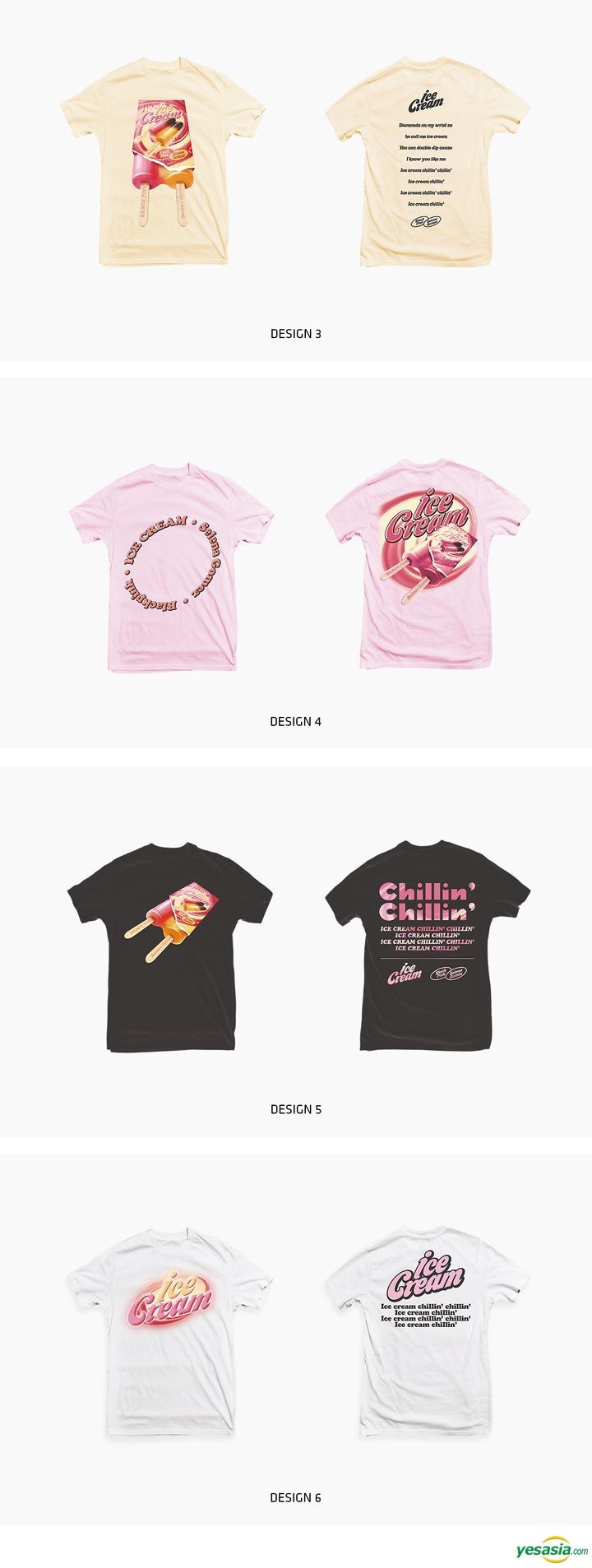 Yesasia Blackpink Ice Cream Official Goods T Shirt Type 1