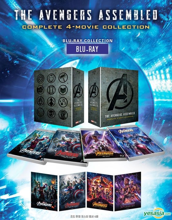 Yesasia The Avengers Assembled Complete 4 Movie Collection Blu Ray