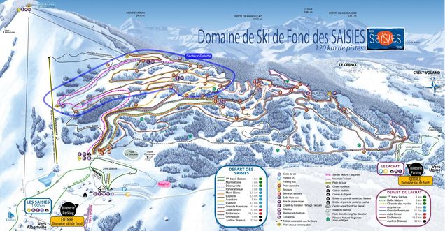 Ski De Fond Les Saisies Pistes Ski De Fond Plan Des Pistes De Ski