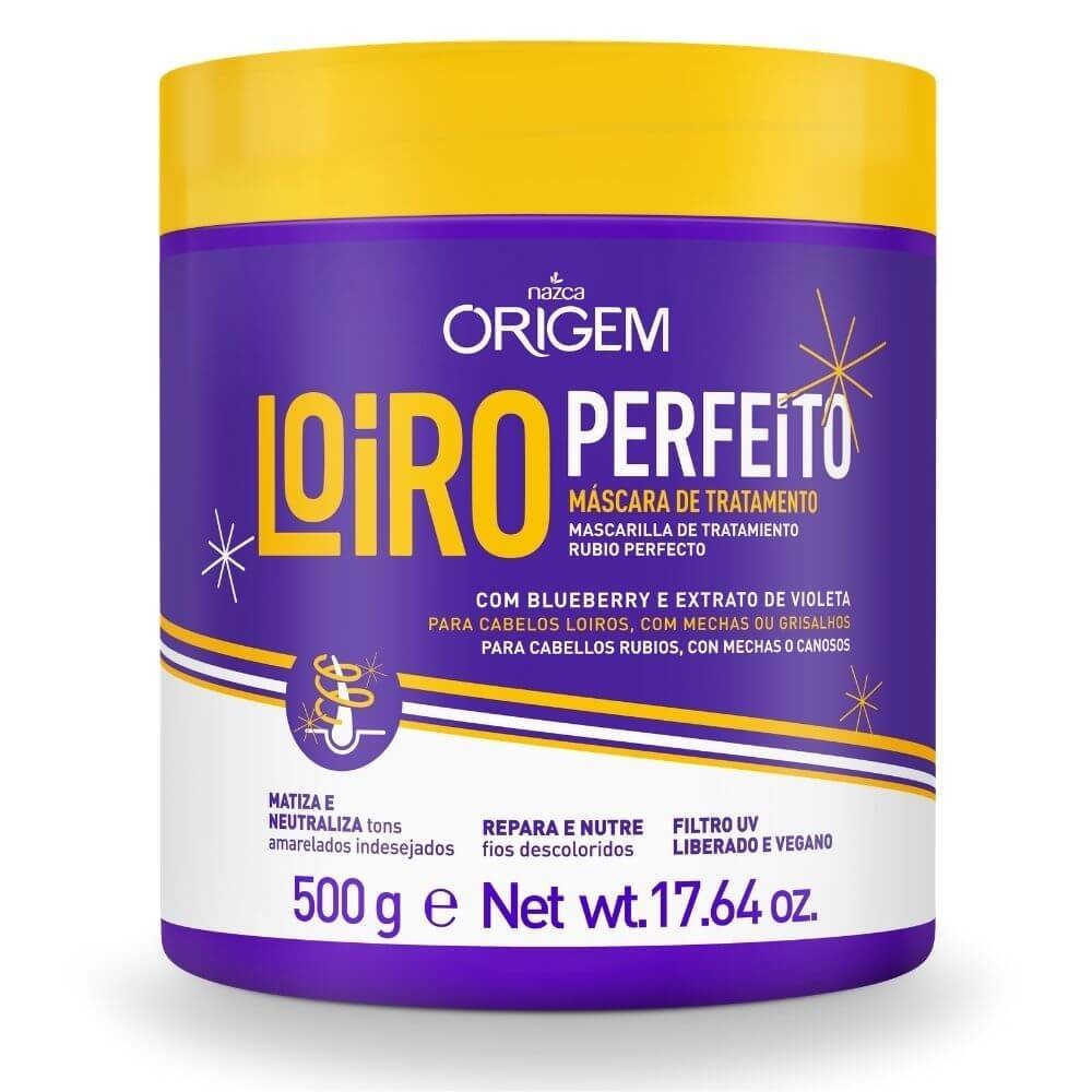 Máscara Matizante Loiro Perfeito Origem 500g