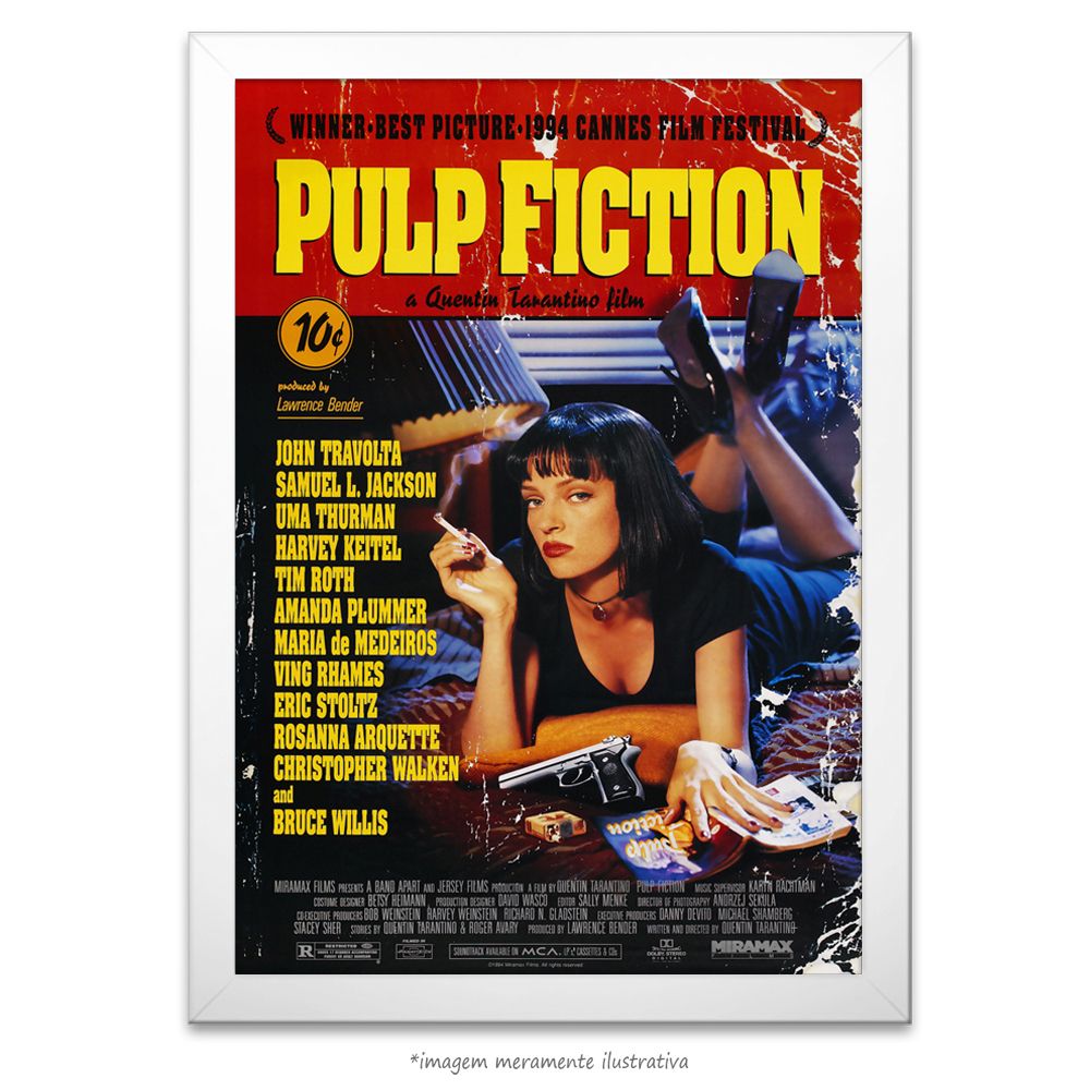 Poster Pulp Fiction Tempo De Violência No