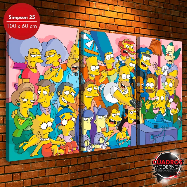 Los Simpsons 25 Comprar En Cuadros Modernos