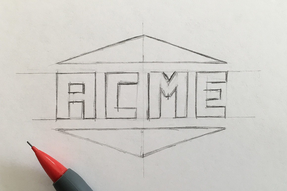 How To Turn A Hand Drawn Logo Into A Vector Creative Market Blog