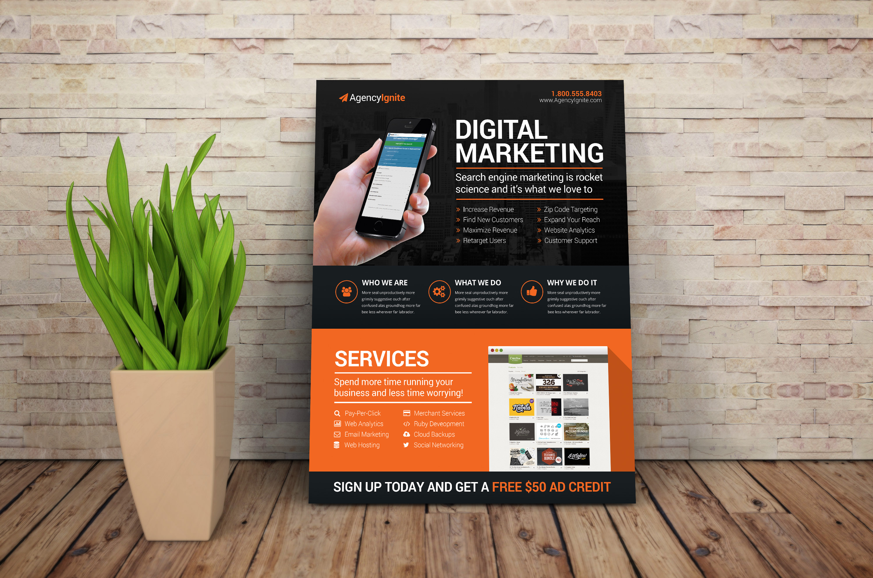 Digital Marketing Flyer Psd ~ Flyer Templates On Creative Market