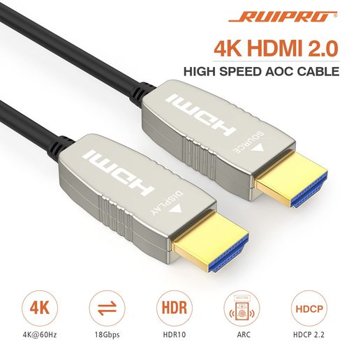 Ruipro 4k Hdmi Fiber Optic Cable 2meter Ruipro כבלי Hdmi