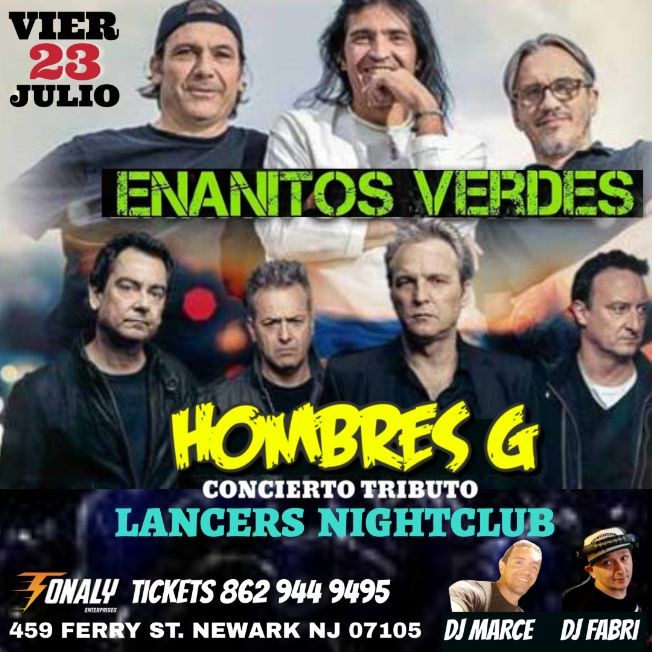 Tributo A Enanitos Verdes Y Hombres G Tickets Boletos At Lancers