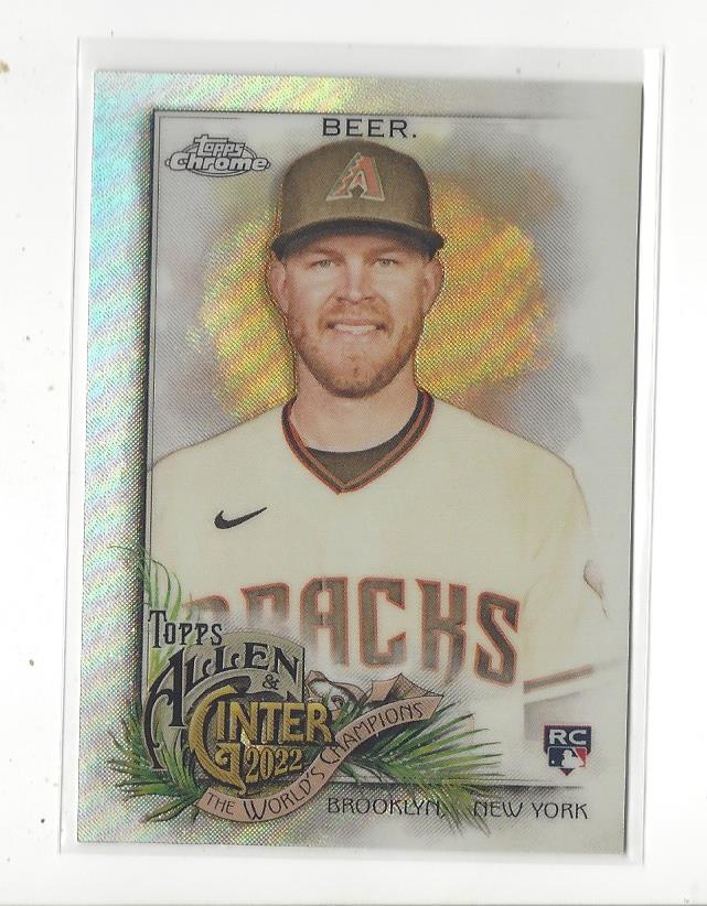 2022 Topps Allen And Ginter Chrome Refractors 162 Seth Beer Rookie D