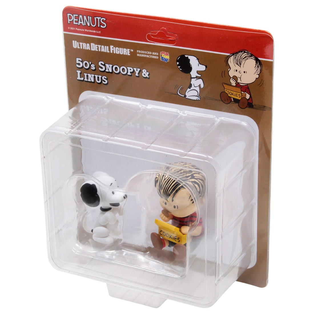 Medicom Udf Peanuts Series 12 50s Snoopy And Linus Figure Red