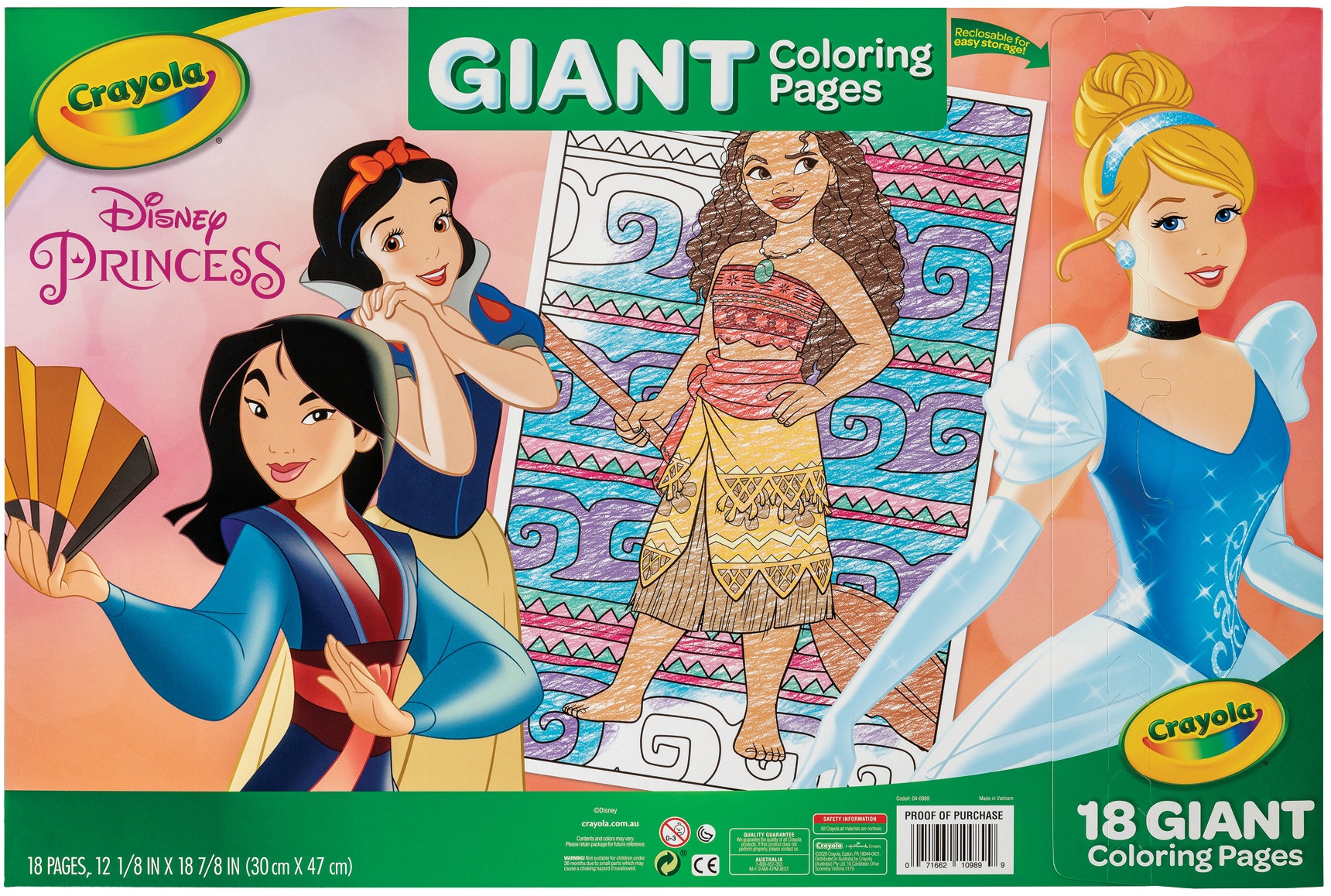 Crayola Giant Coloring Pages 1275x195 Princess