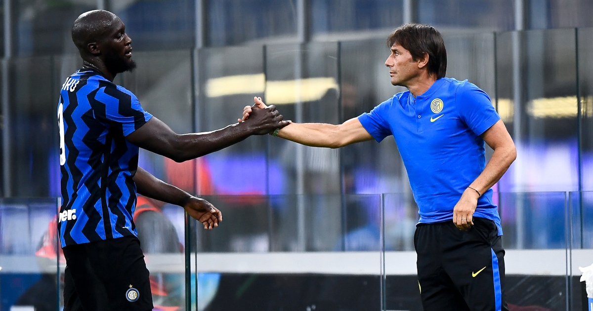 Romelu Lukaku Antonio Conte Inter Milan Planet Football