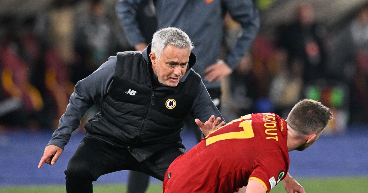 Watch Emotional Mourinho Cries As Roma Make Conference League Final