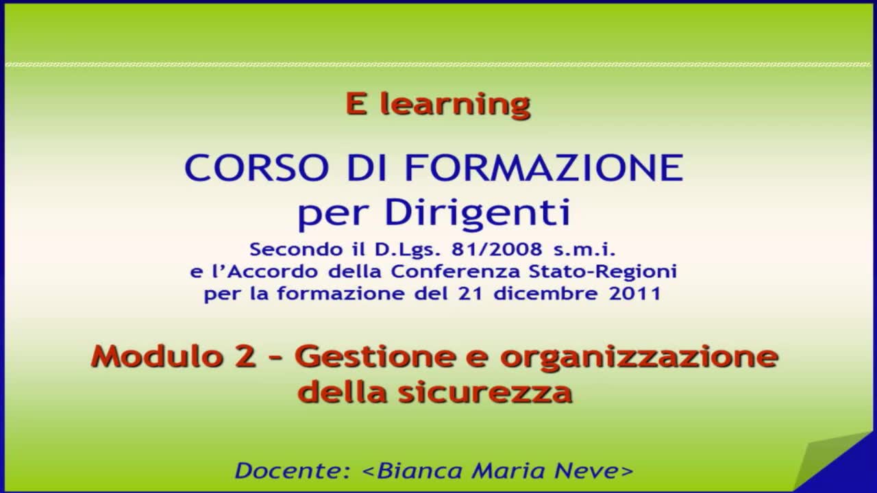 Corso Sicurezza Generale