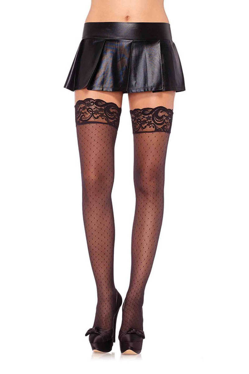 Spandex Sheer Diamond Thigh High By Leg Avenue Foxy Lingerie