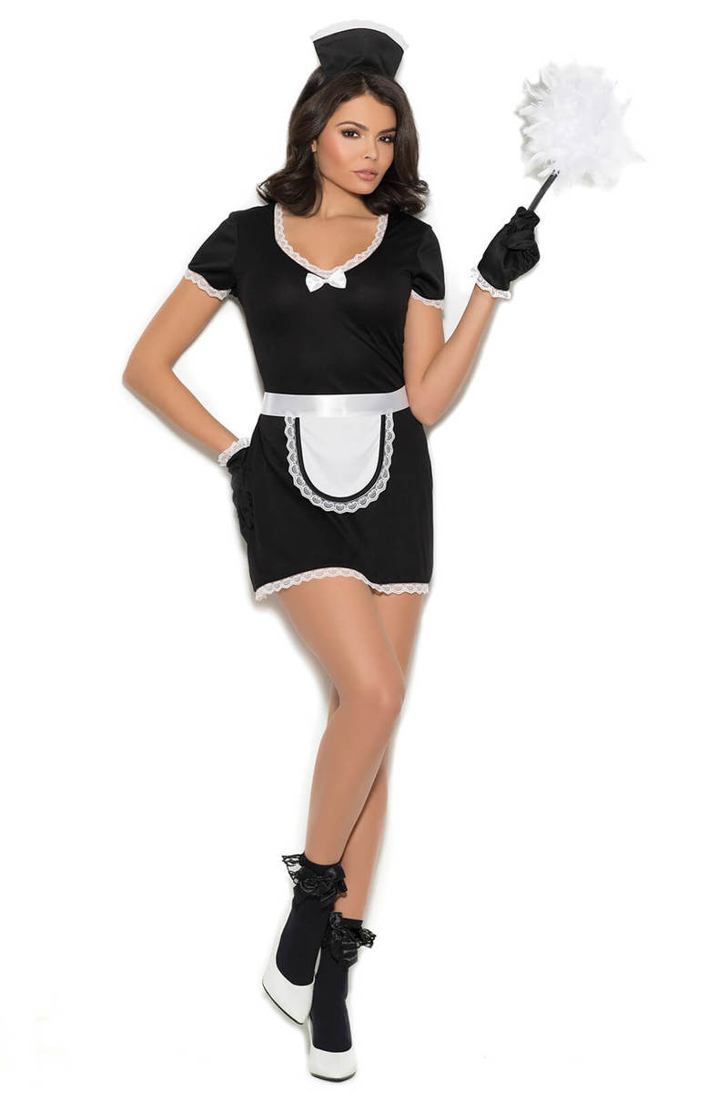 Flirty French Maid Costume By Elegant Moments Foxy Lingerie