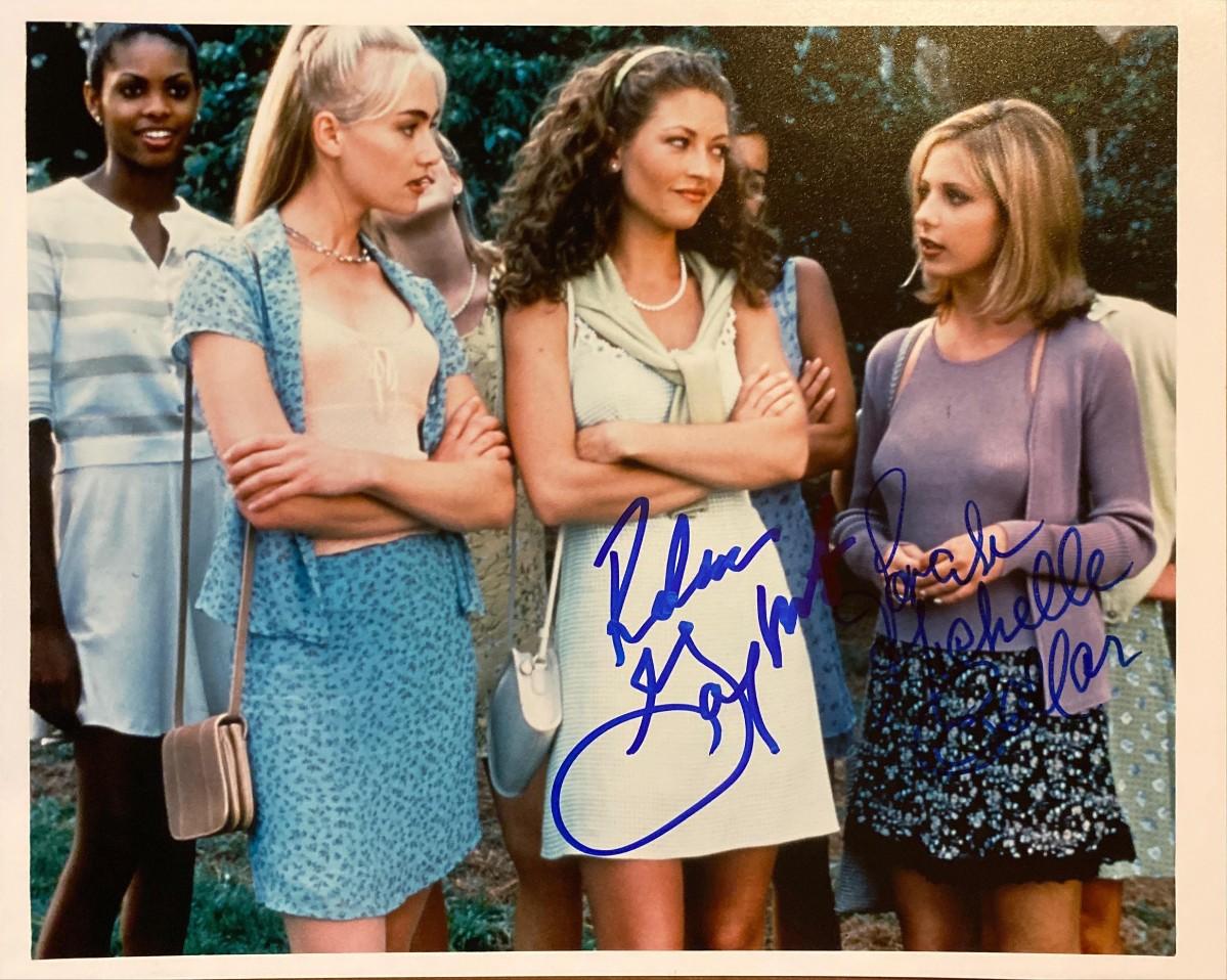 Scream 2 Sarah Michelle Gellar And Rebecca Gayheart Signed Movie Photo