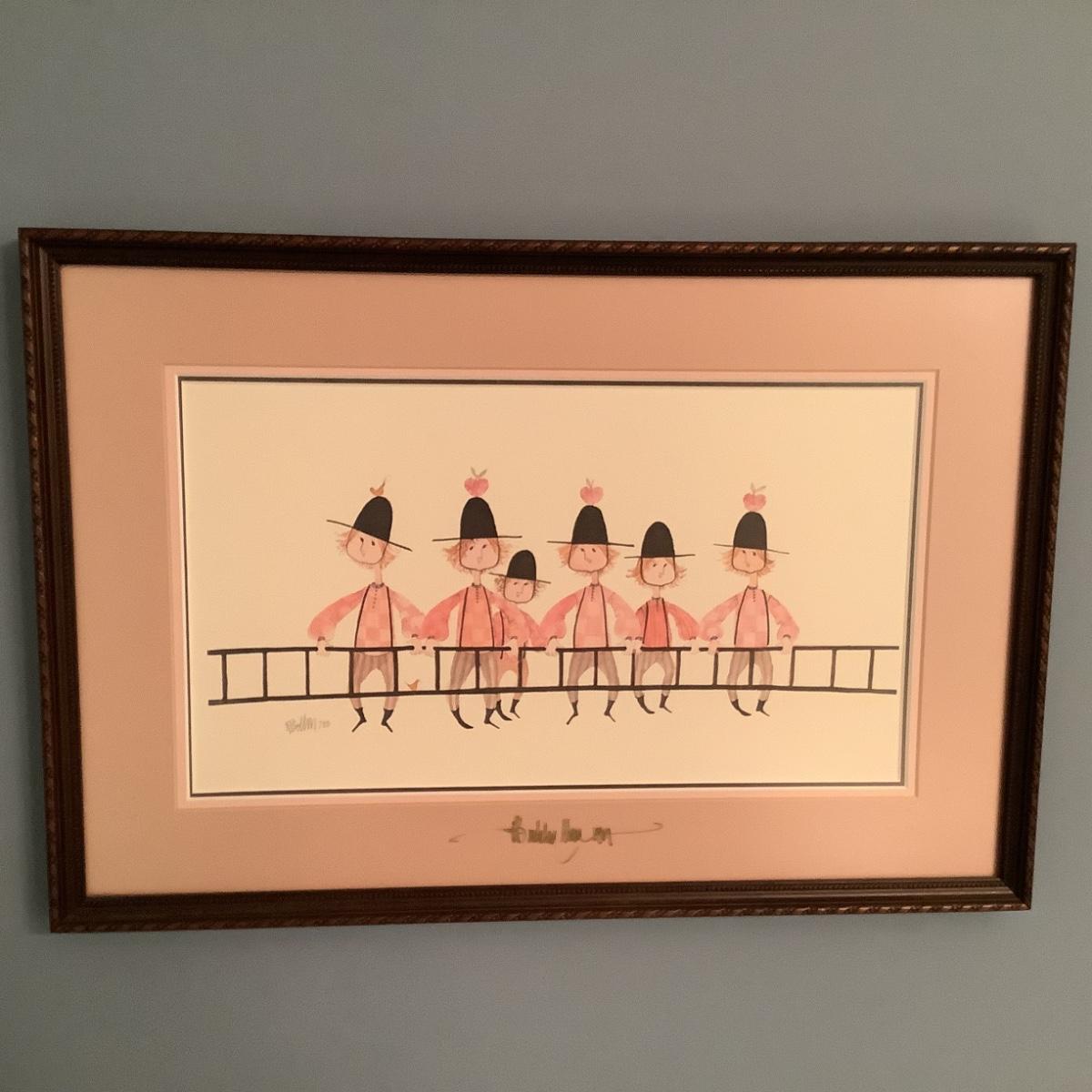 1233 Patricia Buckley Moss Signed And Numbered Lithograph “ Helpers