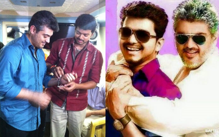 Thala Thalapathy Throwback Photo Goes Viral Will They Act Together