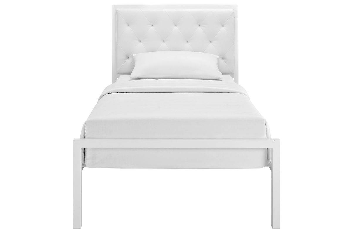 Mia Twin Vinyl Bed At Gardner White