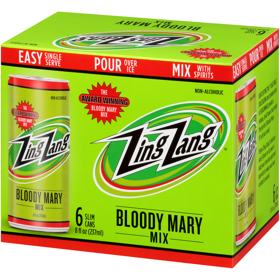 Zing Zang Bloody Mary Mix 75oz 6pk Cn Luekens Wine And Spirits