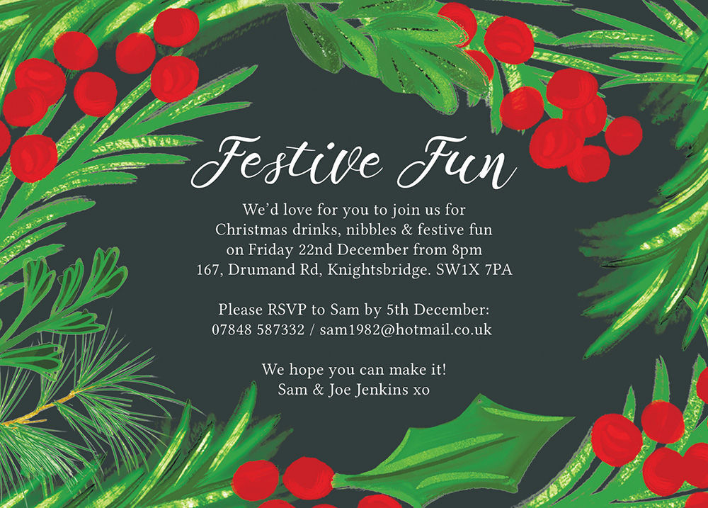 Christmas Party Invitations