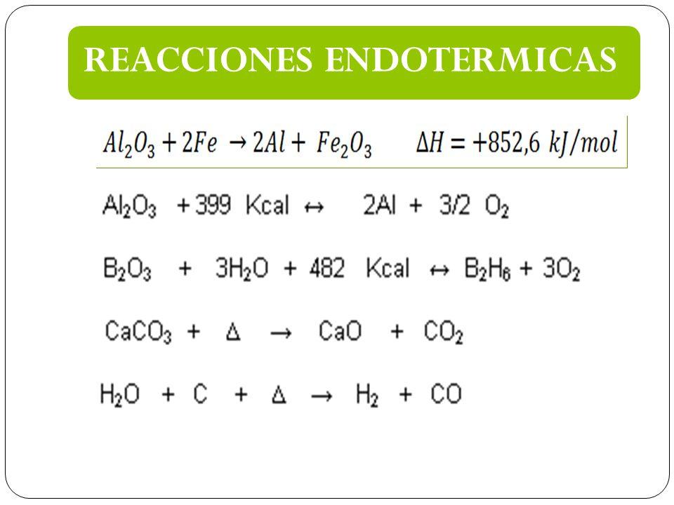 Ejemplos De Reacciones Quimicas Endotermicas Y Exotermicas Opciones