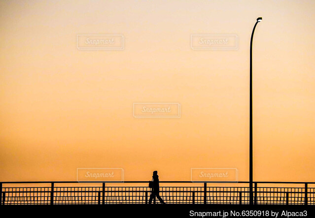 夕暮れの帰り道の写真・画像素材 6350918 Snapmart（スナップマート）