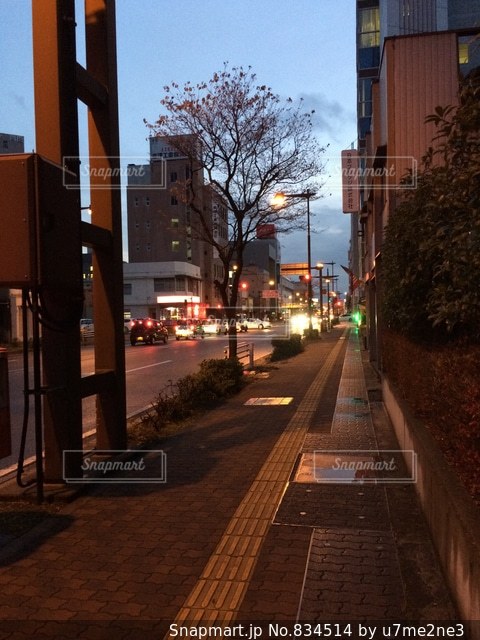 夕方の帰り道の写真・画像素材 834514 Snapmart（スナップマート）