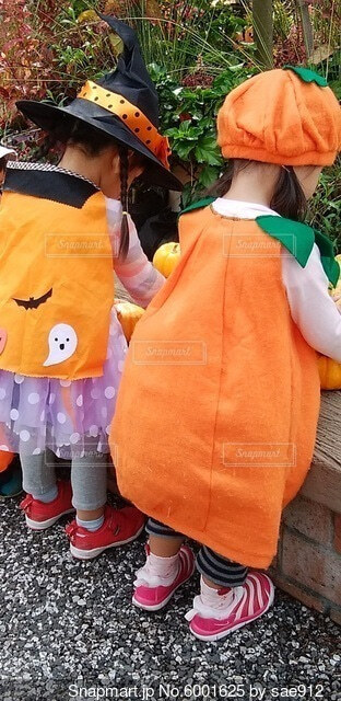 ハロウィンの仮装をする子供達の写真・画像素材 6001625 Snapmart（スナップマート）