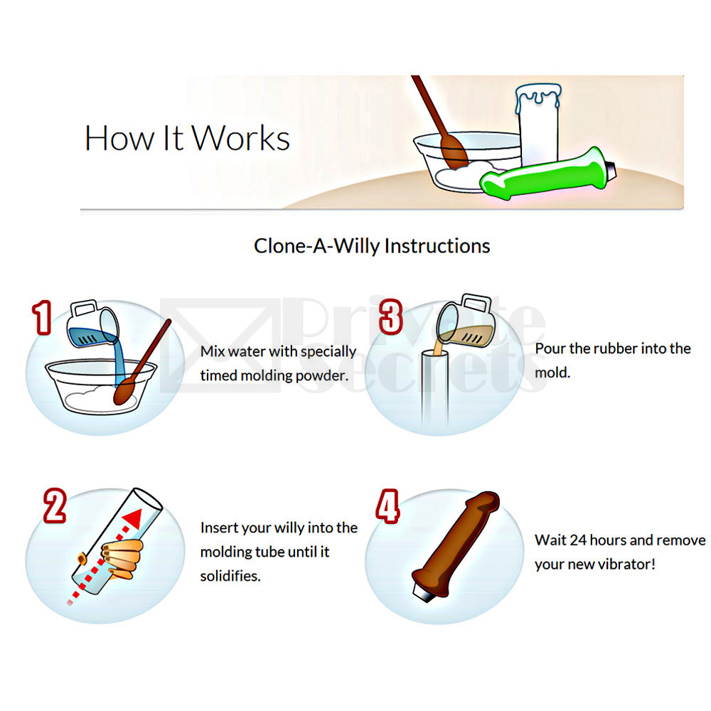 Clone A Willy Diy Make Your Own Vibrating Dildo Penis Cock Mold Copy At