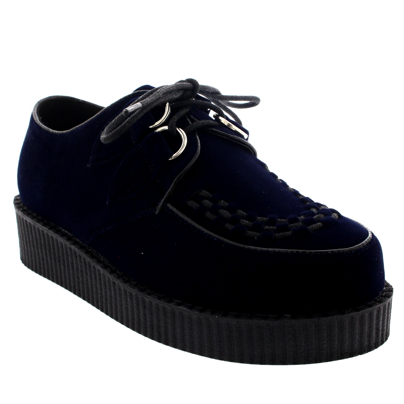 Womens Beetle Crushers Gothic Punk Retro Brothel Creeper Platform Shoes