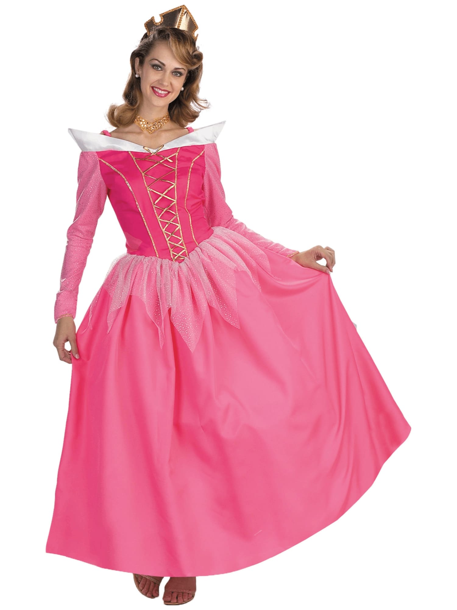 Princess Aurora Prestige Deluxe Sleeping Beauty Disney Women Costume L