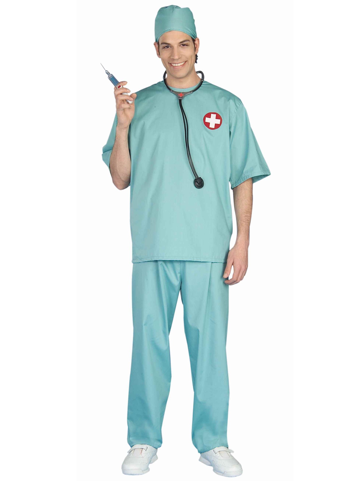 Surgeon Scrubs Surgical Doctor Hospital Medical Role Play Dress Up Mens