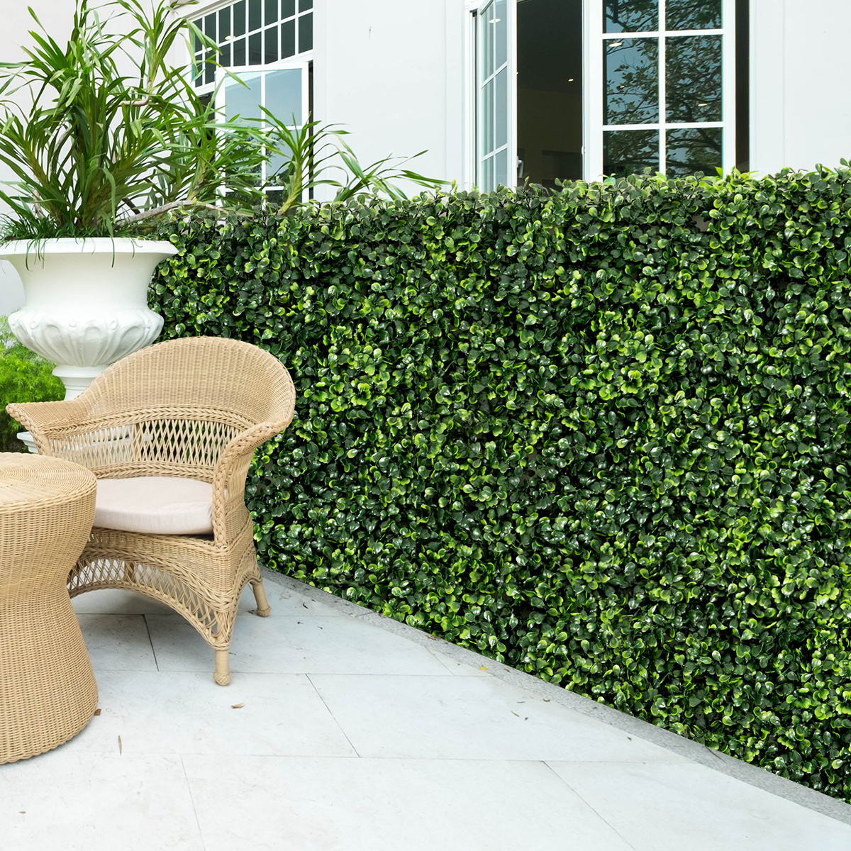 12 Pcs 20x20 Artificial Boxwood Plant Wall Panel Hedge Privacy Fence